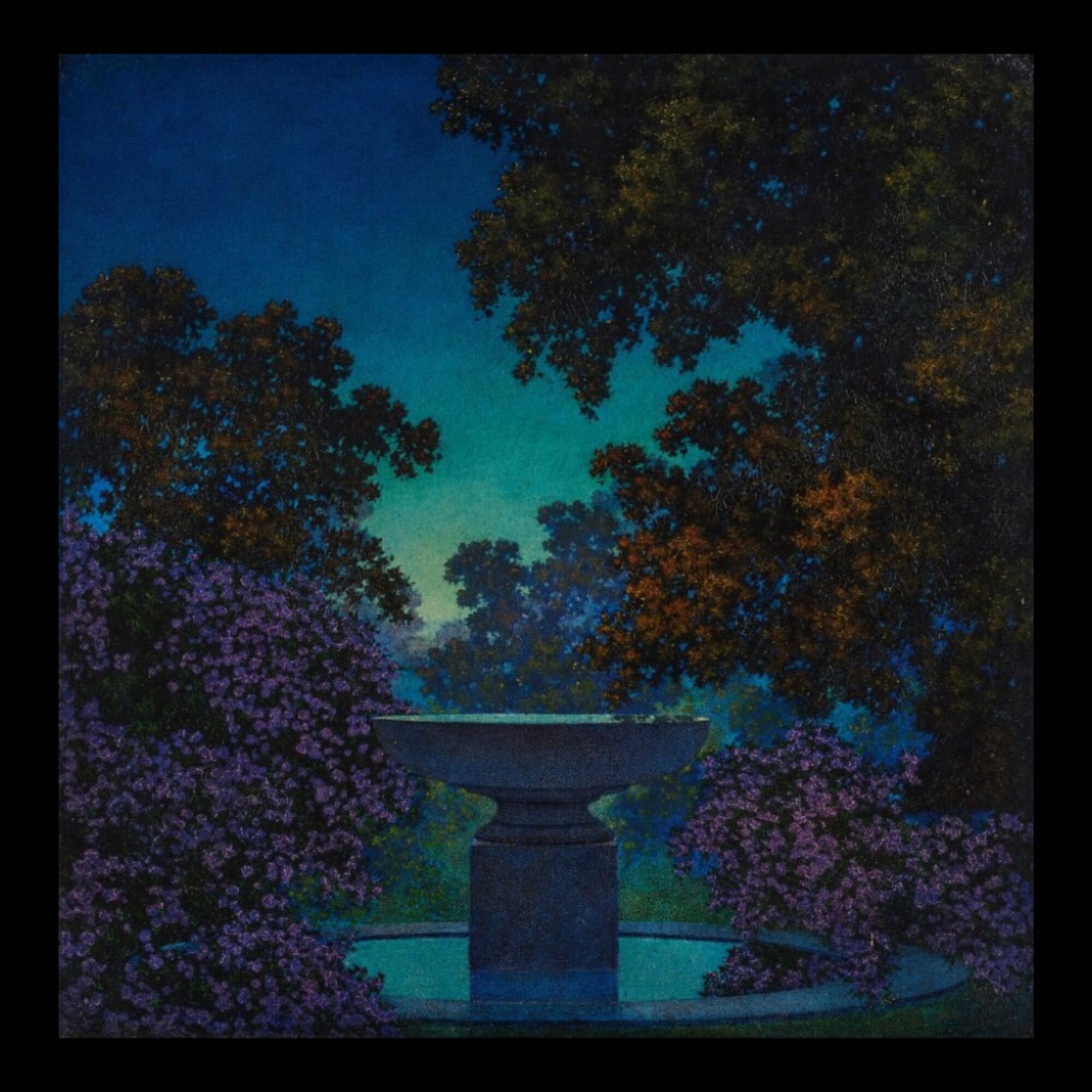 Maxfield Parrish: "the Blue Fountain" Extremely Rare Print, Painting ...