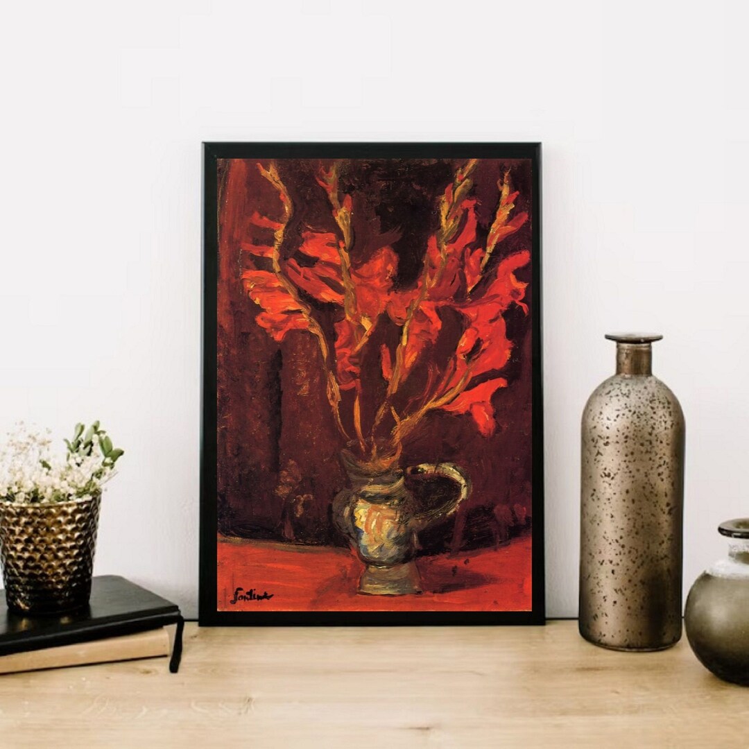Chaim Soutine: "gladioli" Extremely Rare Print, Painting Circa 1919 ...