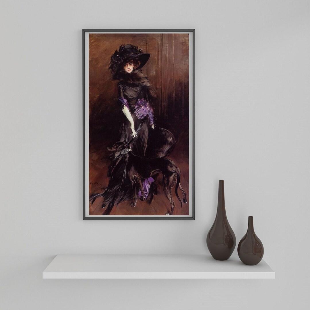 Giovanni Boldini: "marchesa Luisa Casati With A Greyhound" Extremely ...