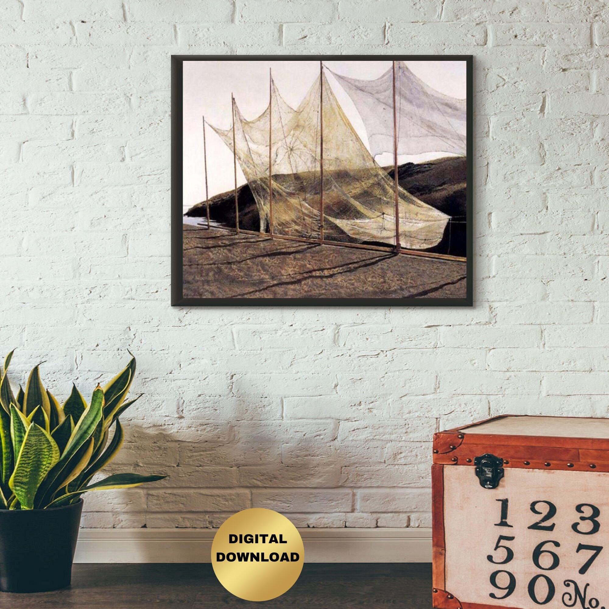 Andrew Wyeth "pentecost" Very Rare Print; Painting 1989; Printable Art ...