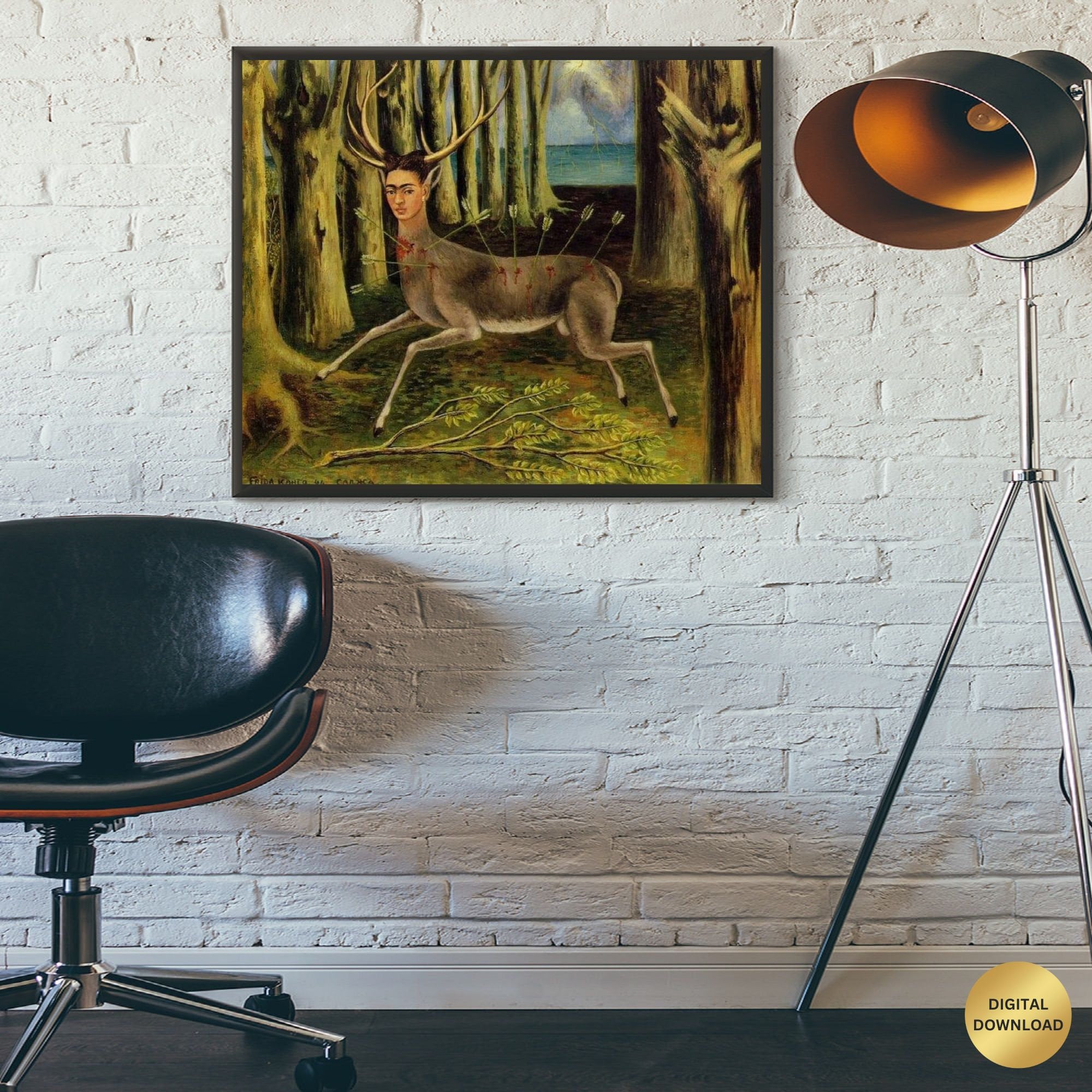 Frida Kahlo: the Wounded Deer Extremely Rare Print, Painting Circa 1946 ...