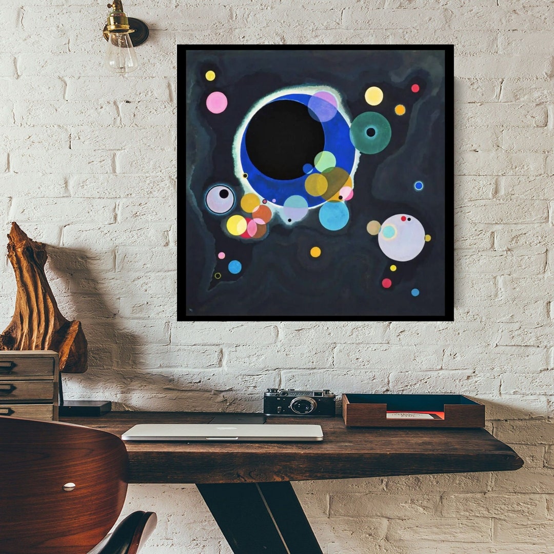 Wassily Kandinsky: "several Circles" Extremely Rare Print; Painting ...