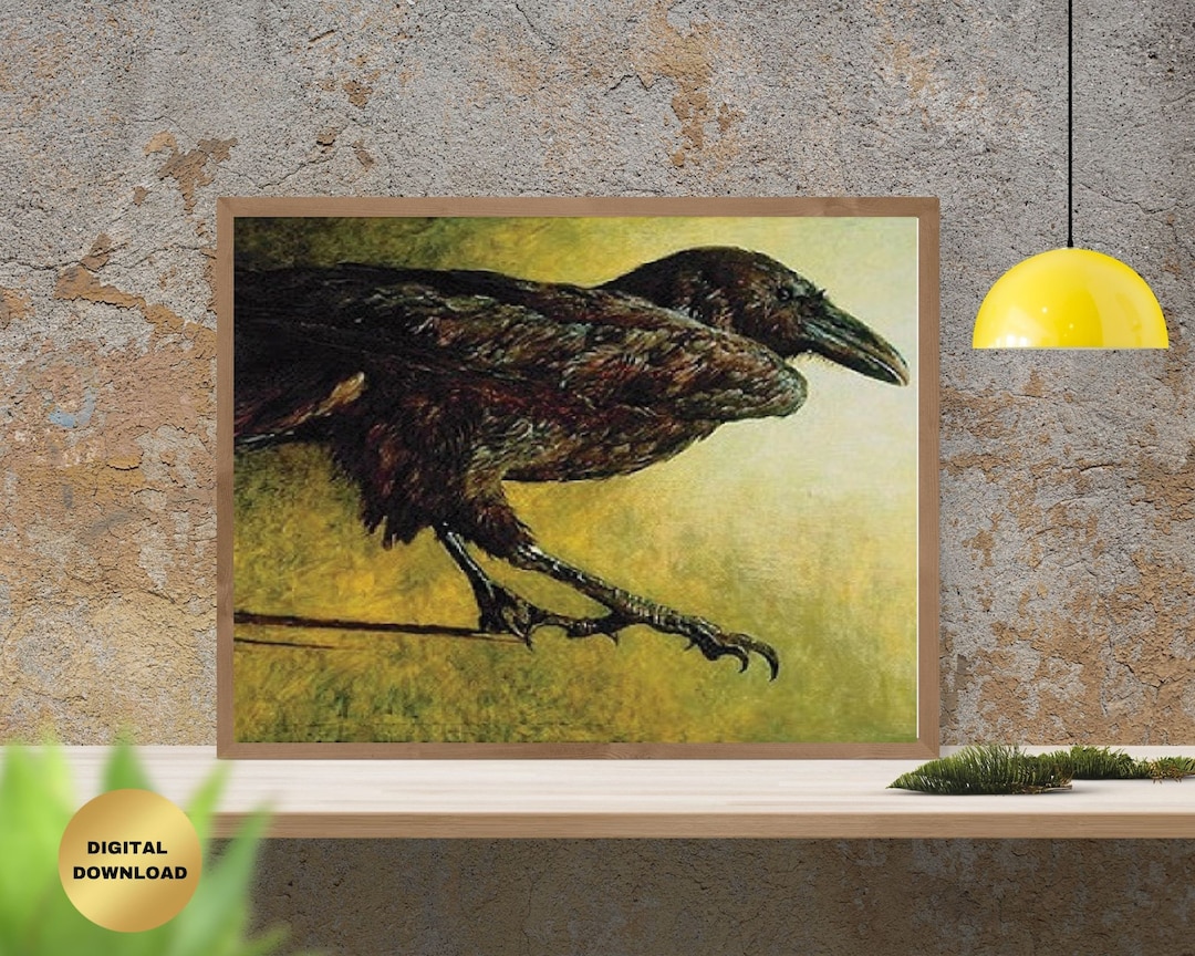 Jamie Wyeth "raven" Very Rare Print; Painting 1980; Printable Art ...