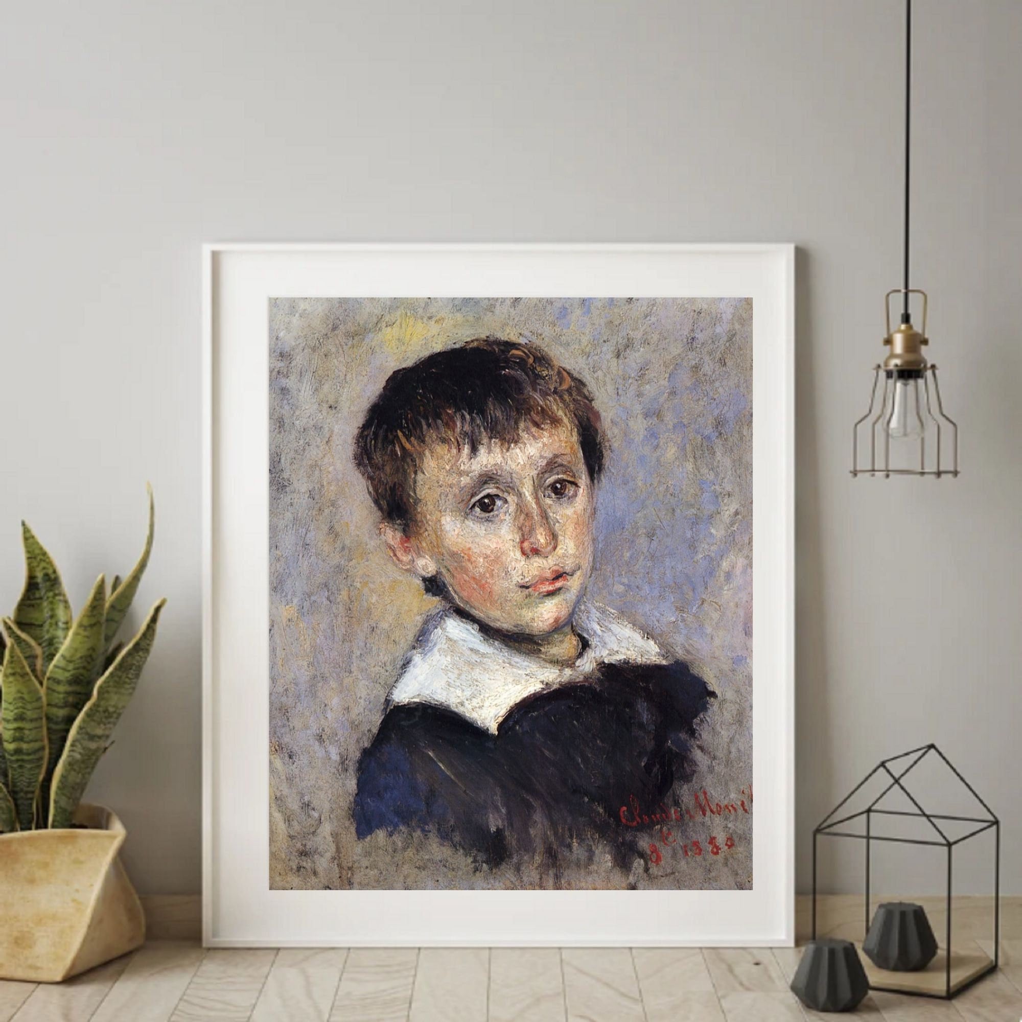 Claude Monet: "the Young Boy" Extremely Rare Print; Painting 1880 ...