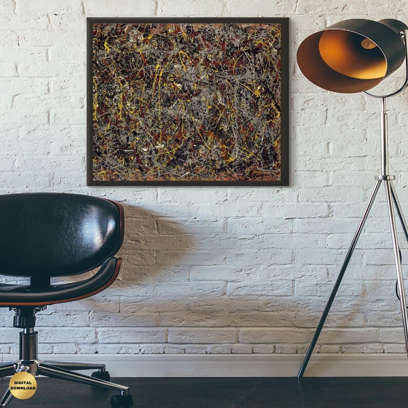 Jackson Pollock: no. 5 Extremely Rare Print - Etsy