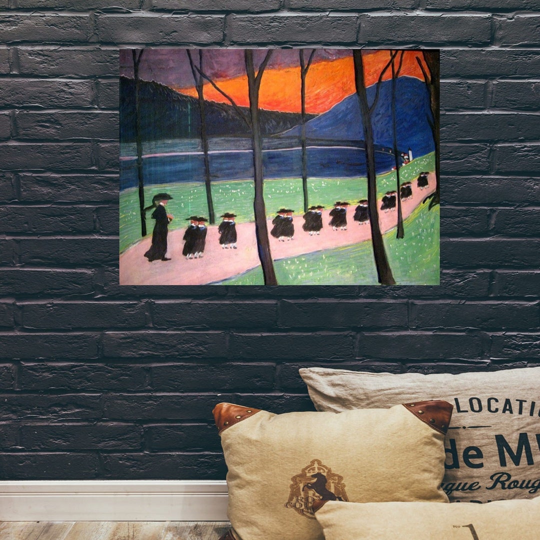 Marianne Von Werefkin: "autumn; School" Extremely Rare Print, Painting ...