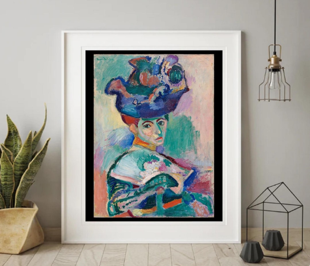 Henri Matisse: "femme Au Chapeau (woman With Hat)" Extremely Rare Print, Painting Circa 1905 ...