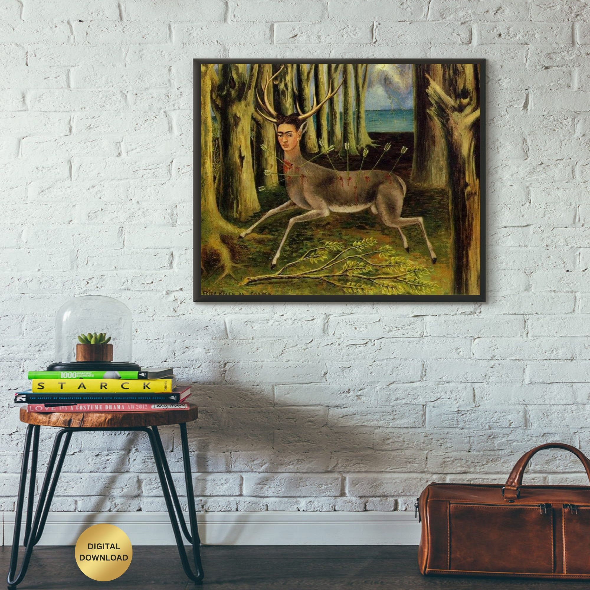 Frida Kahlo: the Wounded Deer Extremely Rare Print, Painting Circa 1946 ...