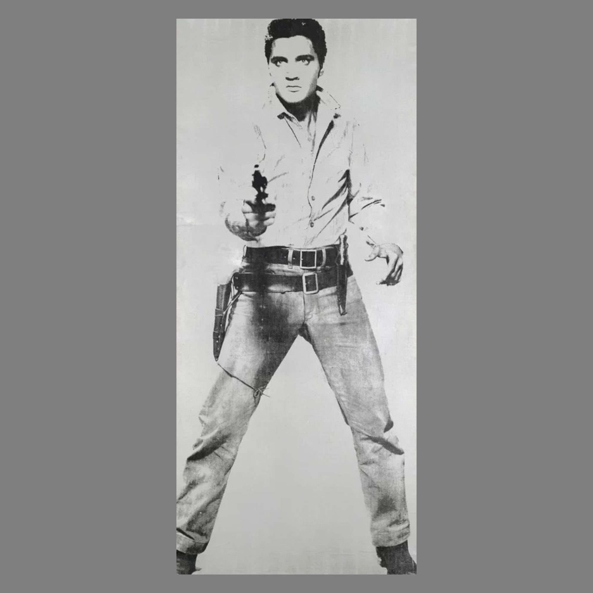Andy Warhol single Elvis Very Rare Print Silk Screen Circa 1964 ...