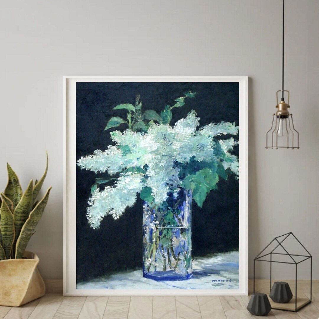 Edouard Manet: "lilac Bouquet" Extremely Rare Print; Painting Circa ...