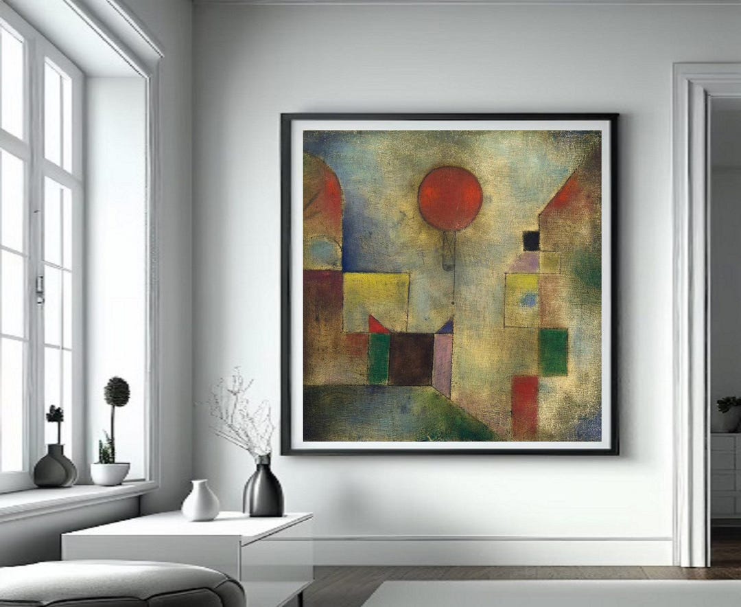 Paul Klee "red Balloon" Extremely Rare Print; Painting 1922; Printable ...