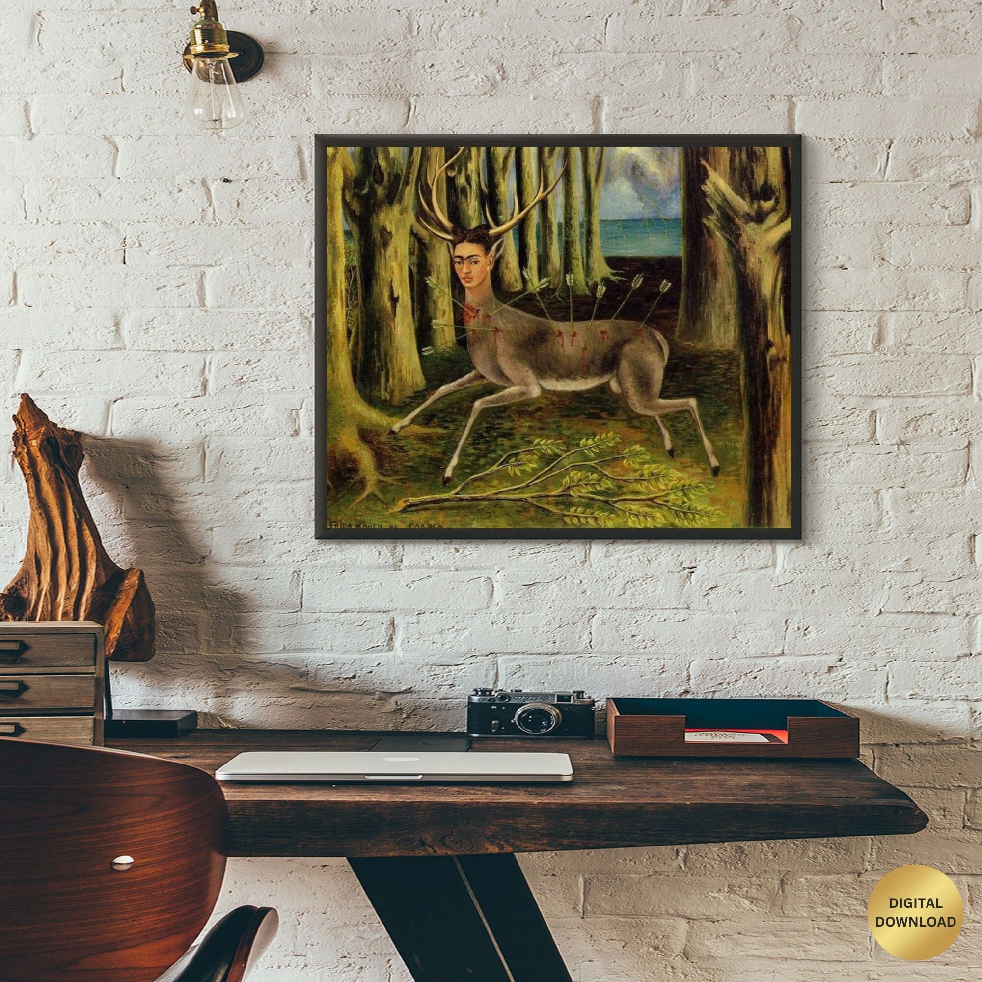 Frida Kahlo: the Wounded Deer Extremely Rare Print, Painting Circa 1946 ...