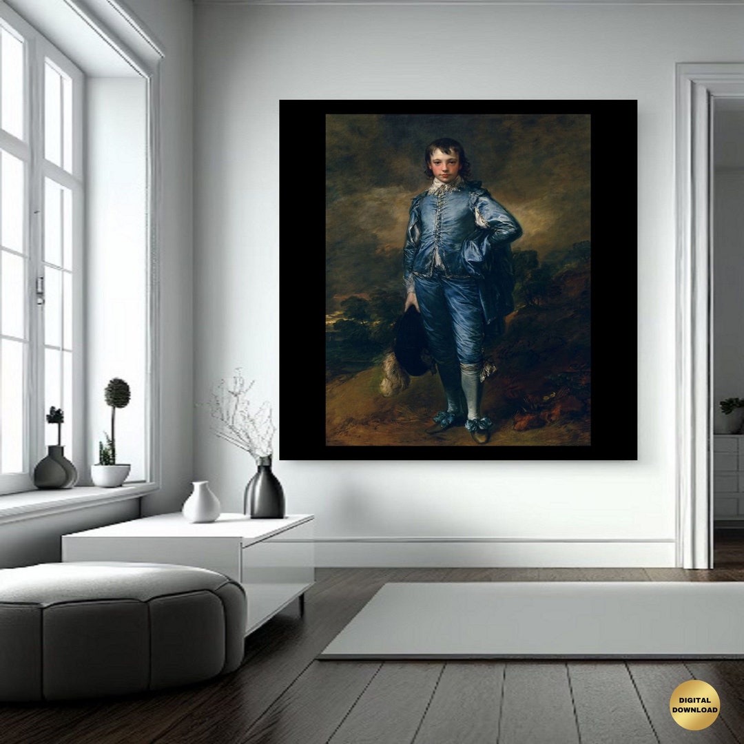Thomas Gainsborough: "the Blue Boy" Extremely Rare Print, Drawing Circa ...