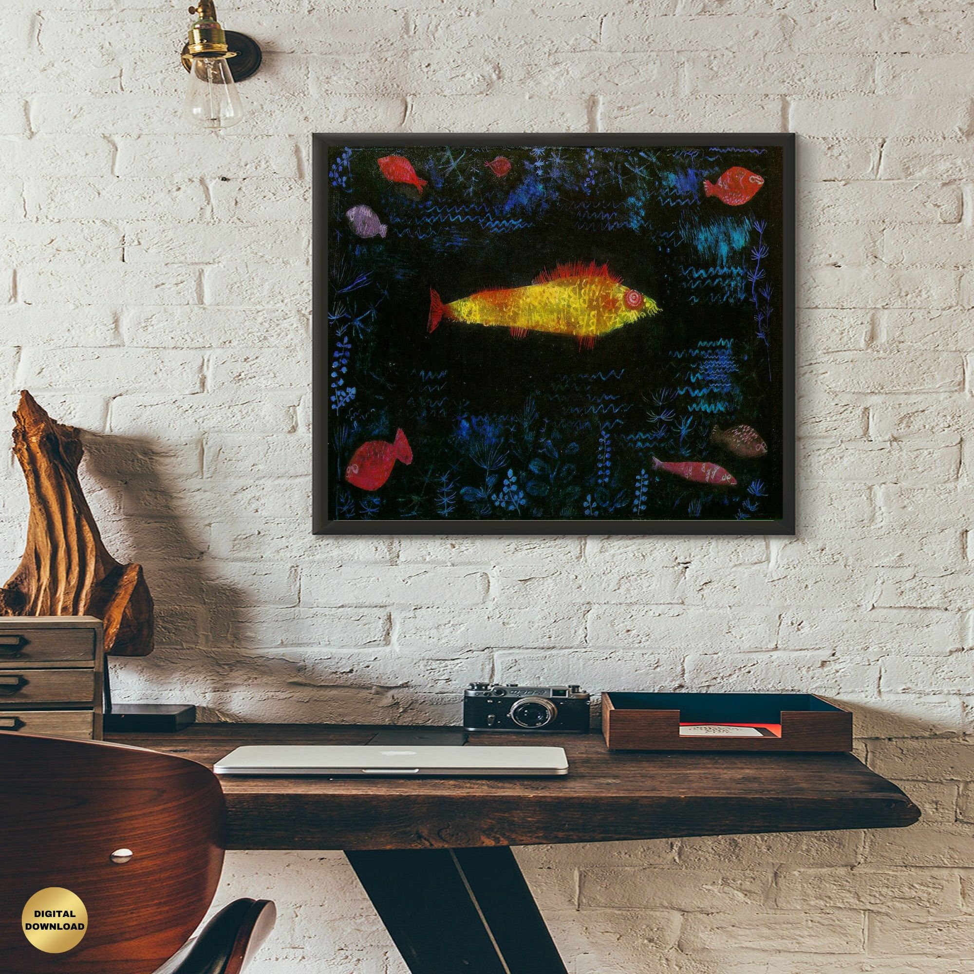 Paul Klee the Goldfish Extremely Rare Print Painting 1925 Printable Art ...