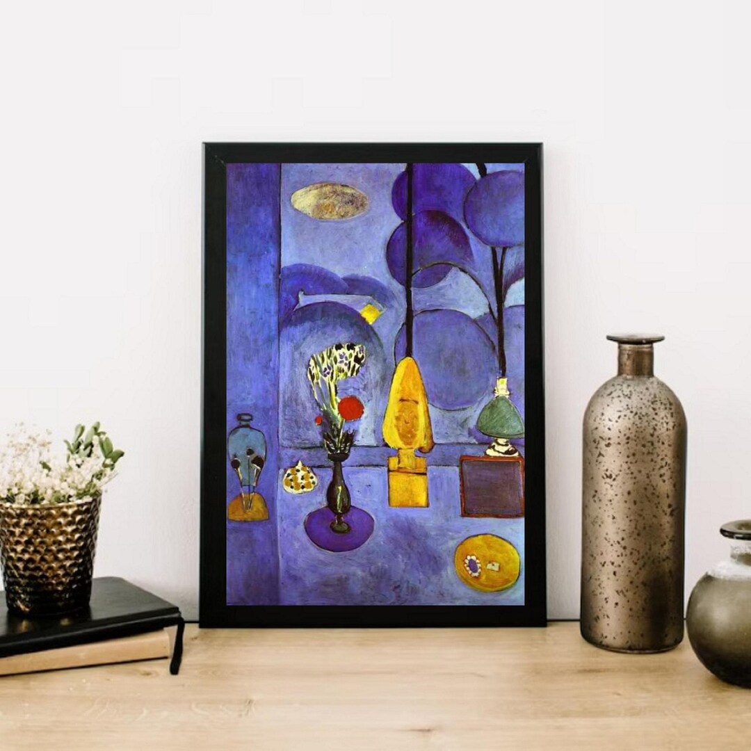 Henri Matisse: "the Blue Window" Extremely Rare Print, Painting Circa ...