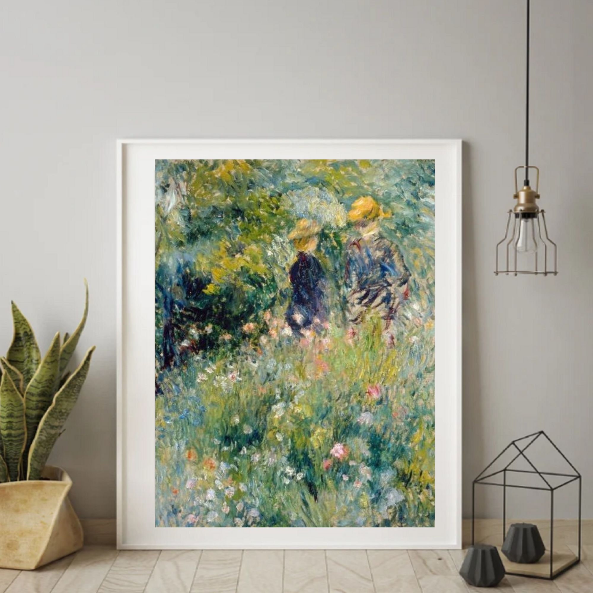 Pierre-aguste Renoir: "conversation in A Rose Garden" Extremely Rare ...