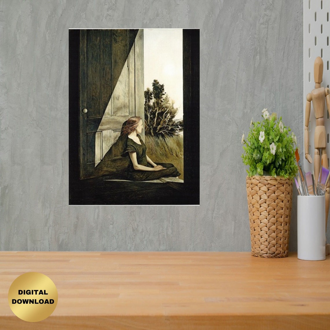Andrew Wyeth christina Olson Very Rare Print Painting 1947 Printable ...