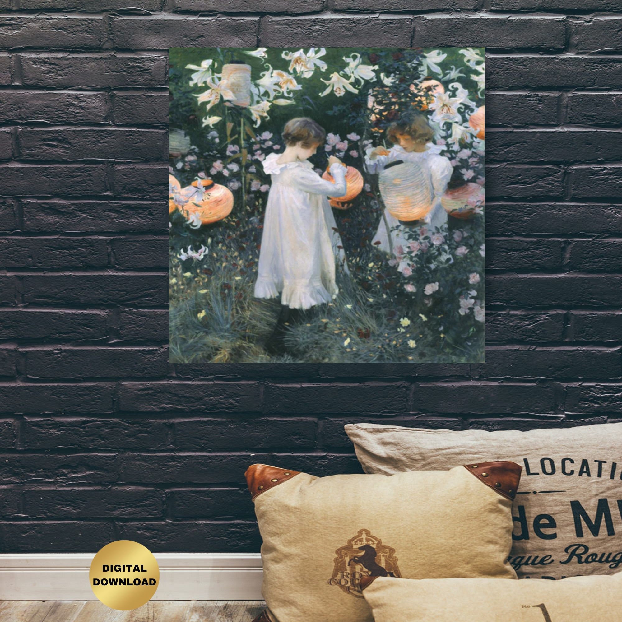 John Singer Sargent carnation, Lily, Lily, Rose Very Rare Print ...