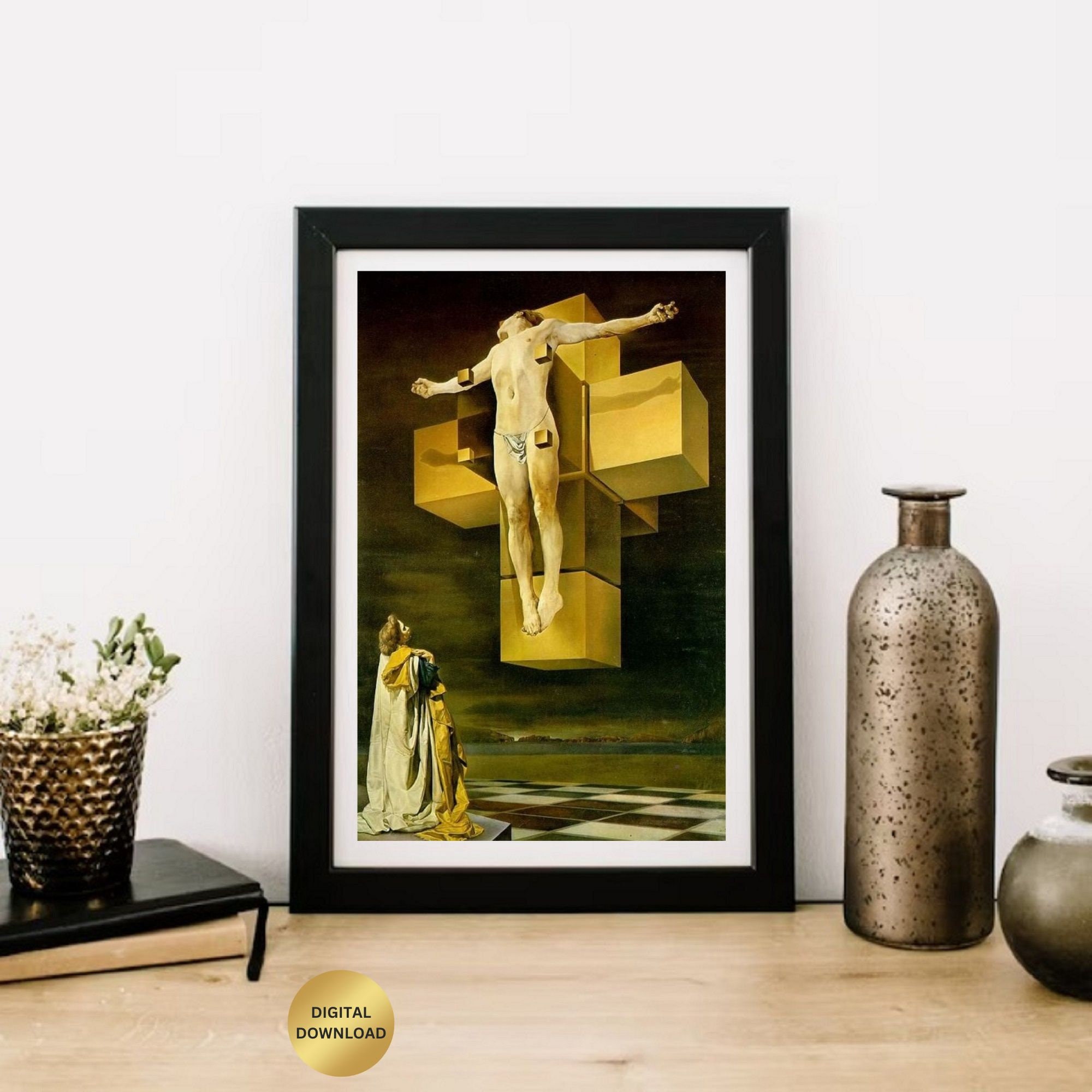 Salvador Dali Crucifixion Extremely Rare Print Printable Art Digital