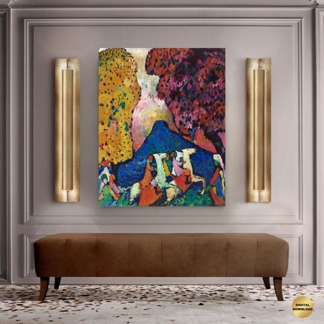 Wassily Kandinsky: "the Blue Mountain" Extremely Rare Print; Painting ...