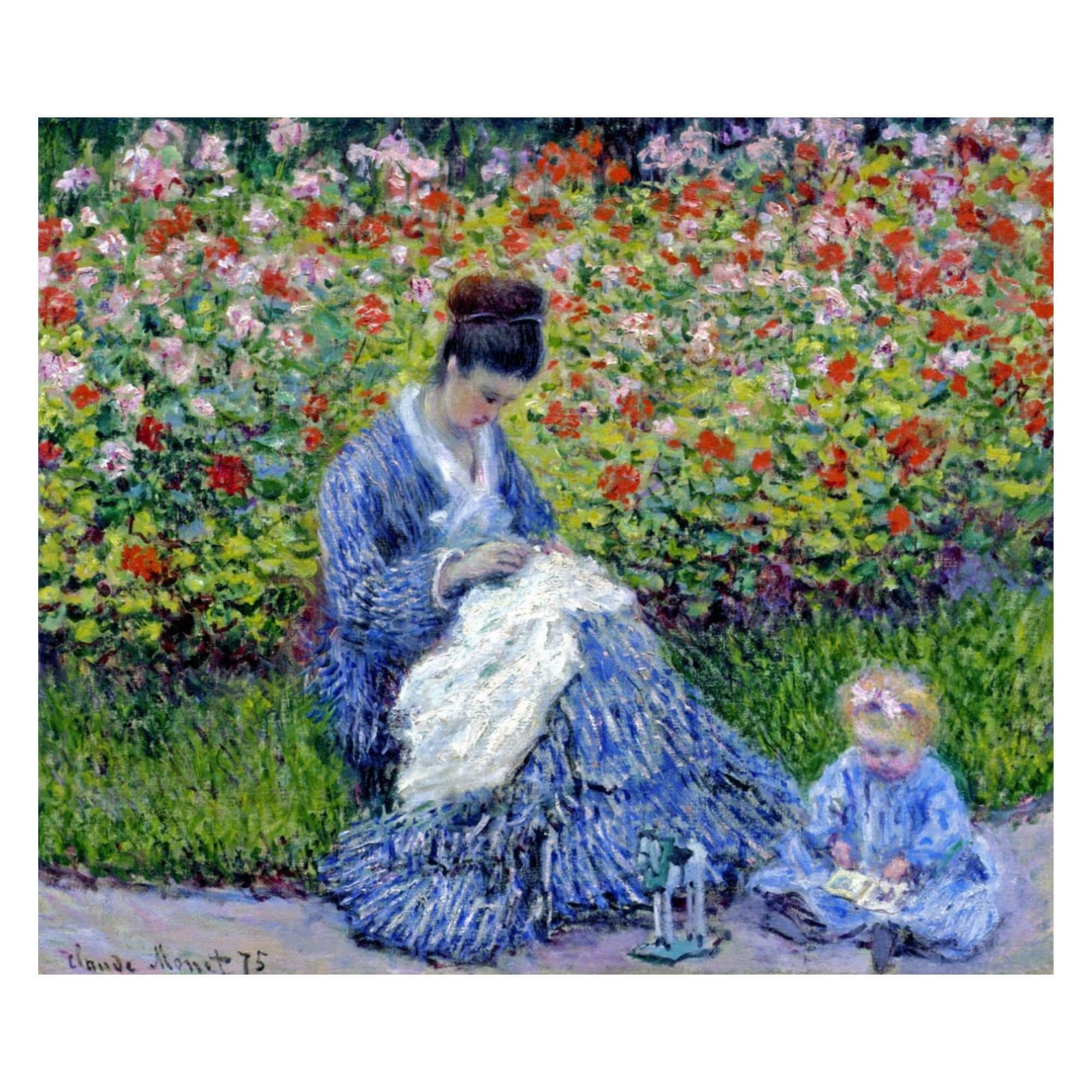 Claude Monet: "mother and Child" Extremely Rare Print; Painting 1875 ...