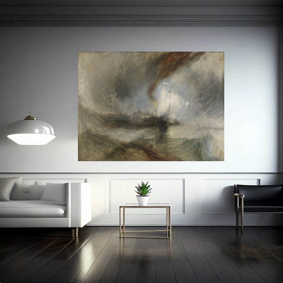 Joseph Mallard Turner "snowstorm" Extremely Rare Print; Painting 1883 ...
