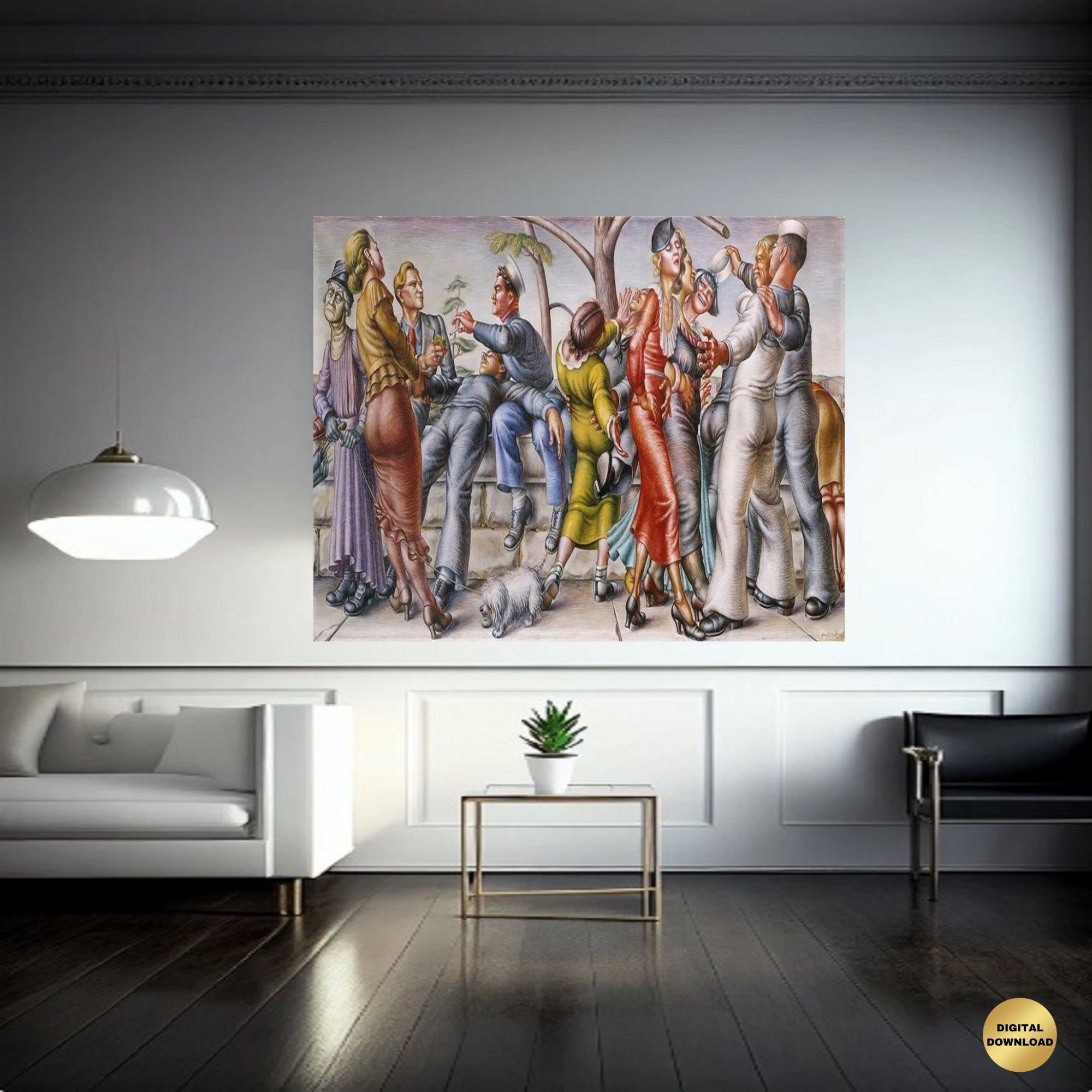 Paul Cadmus: the Fleet's In Extremely Rare Print Painting 1924 ...