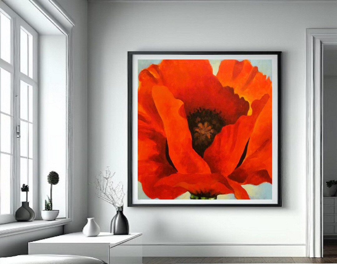 Georgia O'keeffe "poppy" Extremely Rare Print; Painting Circa 1927 ...
