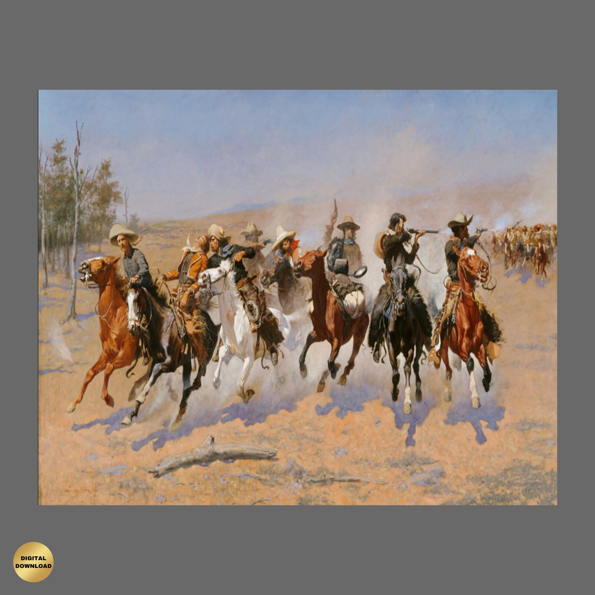 Frederic Remington: "remington Set #1" Extremely Rare Prints; Printable ...