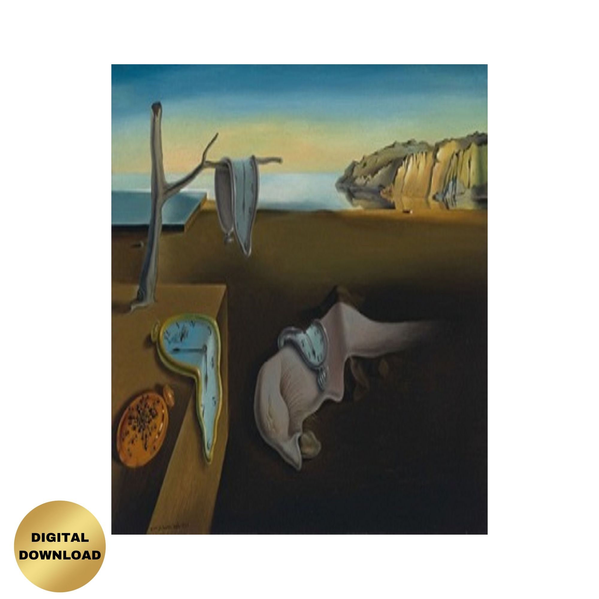 Salvador Dali the Persistence of Memory Extremely Rare Print, Painting ...