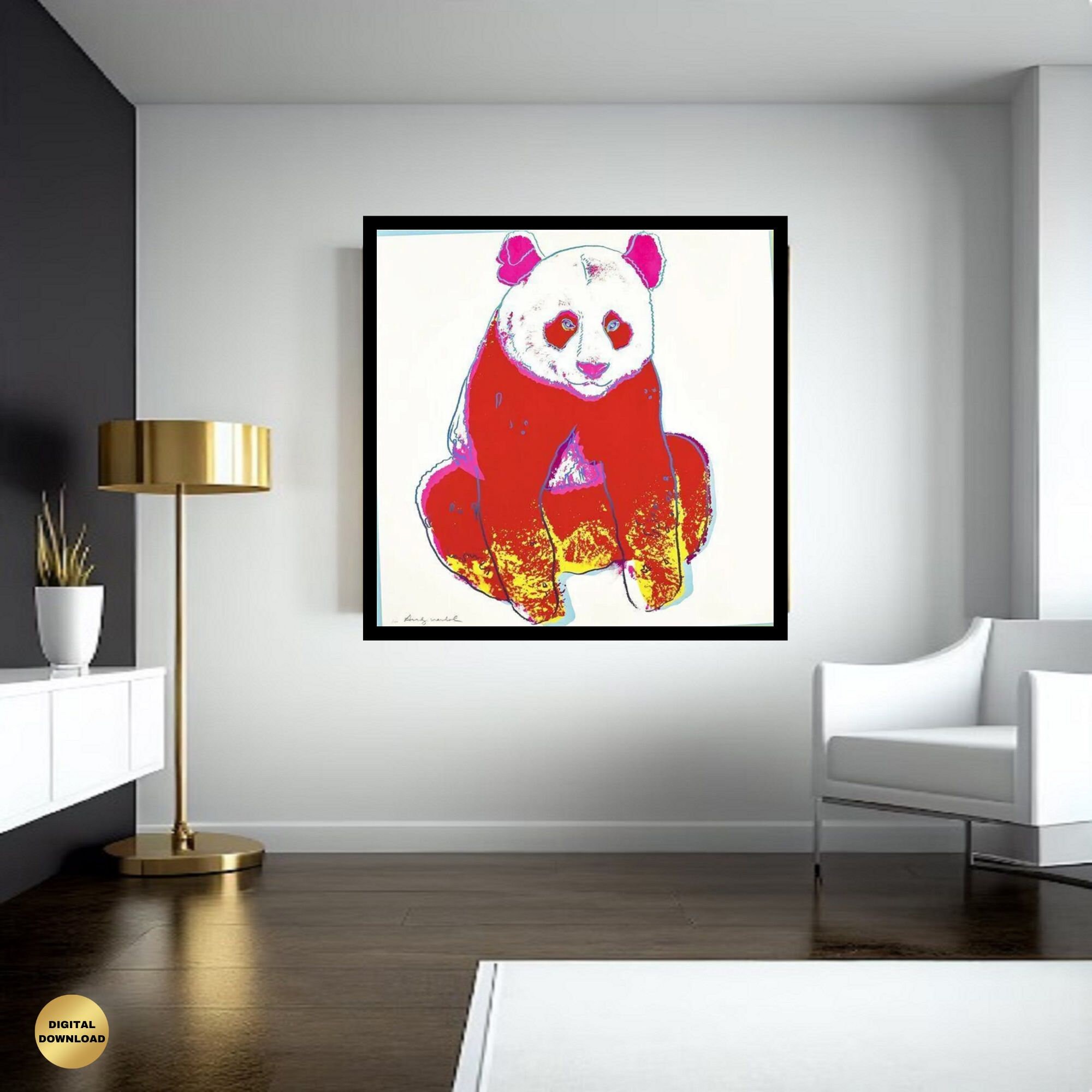 Andy Warhol endangered Species: Giant Panda Extremely Rare Print Silk ...