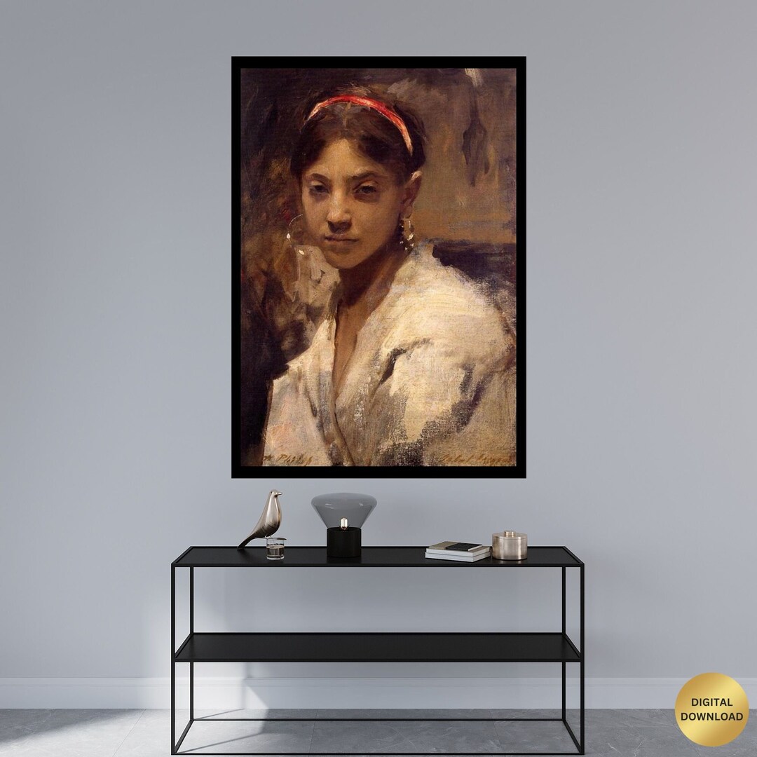 John Singer Sargent "head of A Capri Girl" Extremely Rare Print ...