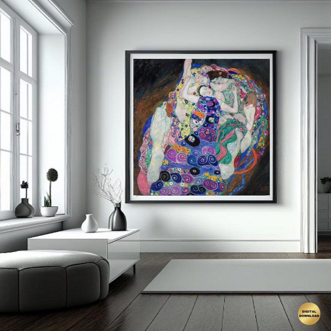 Gustav Klimt: the Virgins Extremely Rare Print, Drawing Circa 1912 Printable Art, Digital Art ...