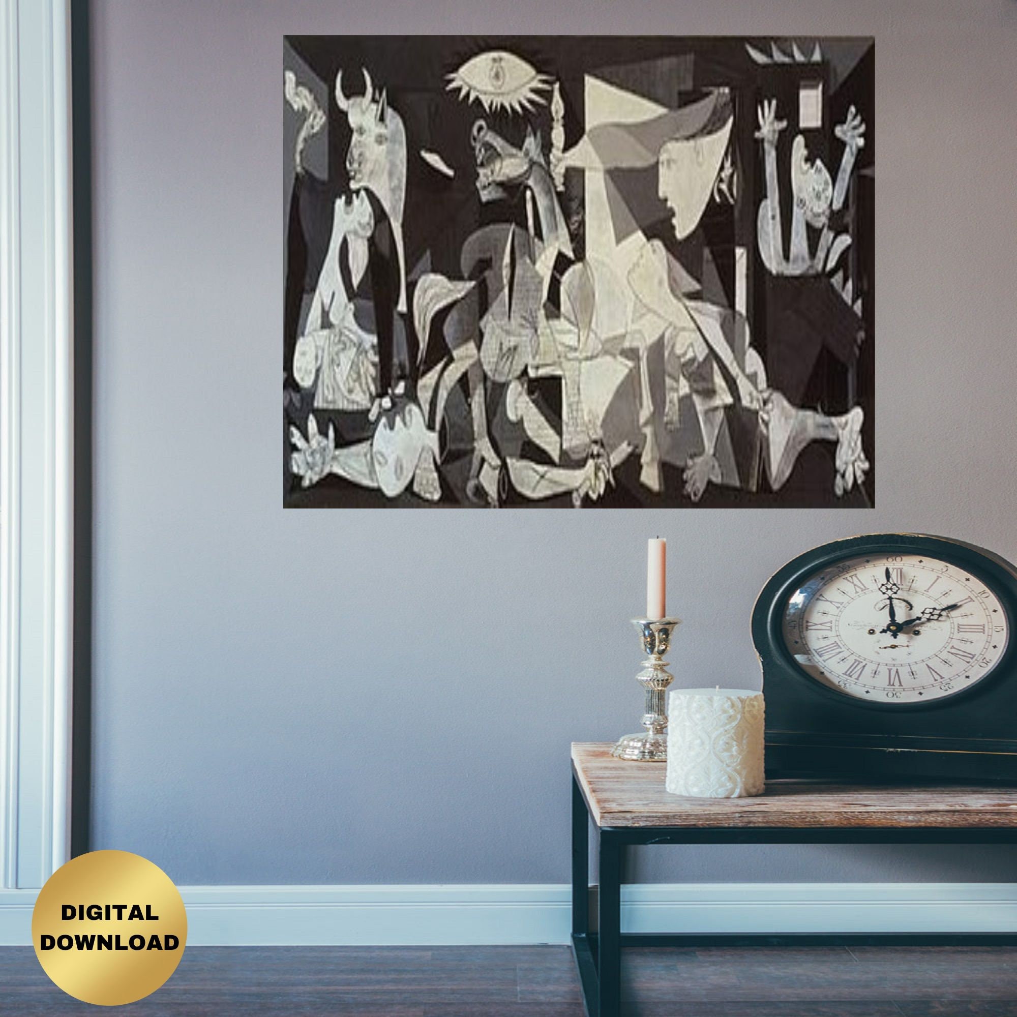 Pablo Picasso guernica Very Rare Print Painting Circa 1937 Printable ...