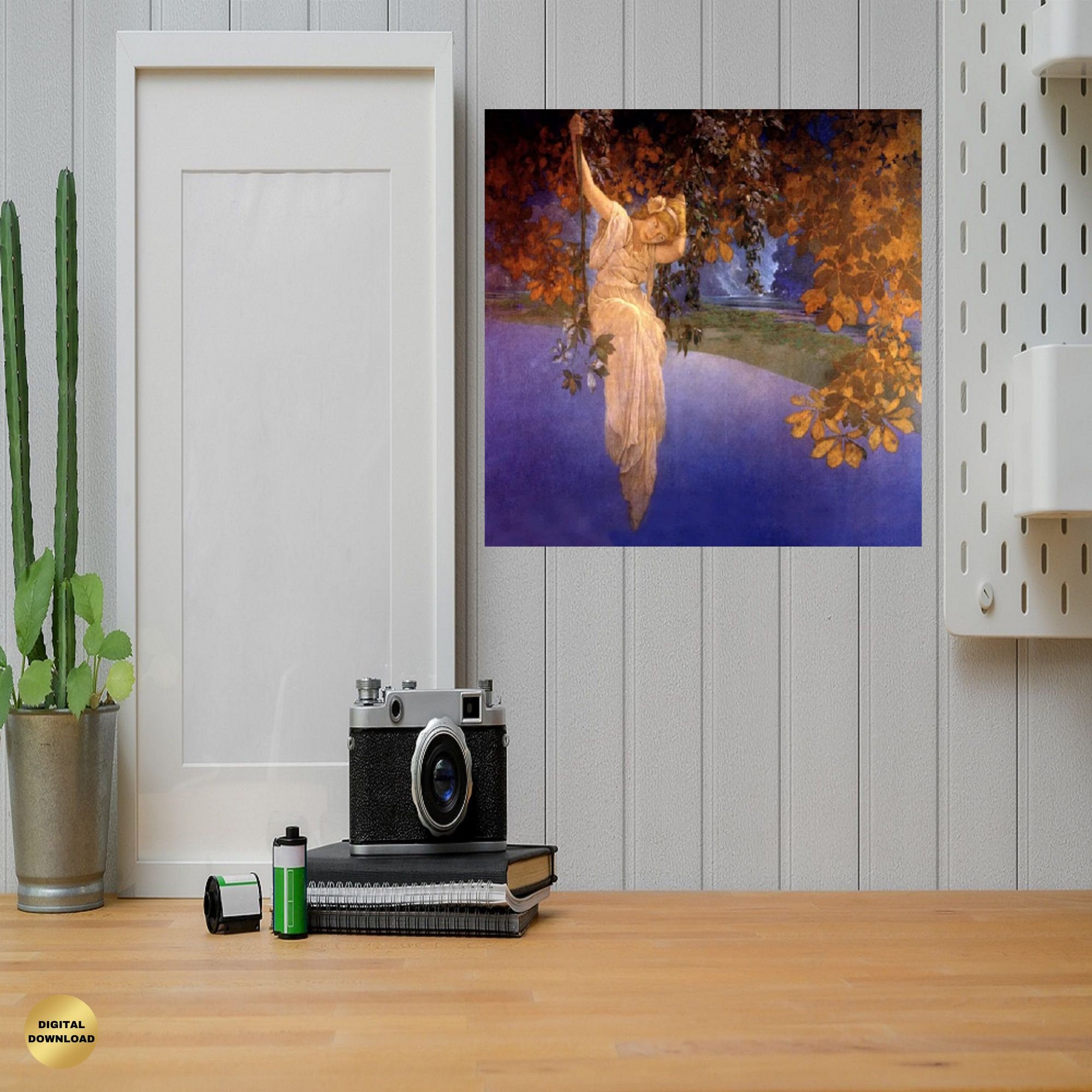 Maxfield Parrish: "reveries" Extremely Rare Print, Painting Circa 1913 ...