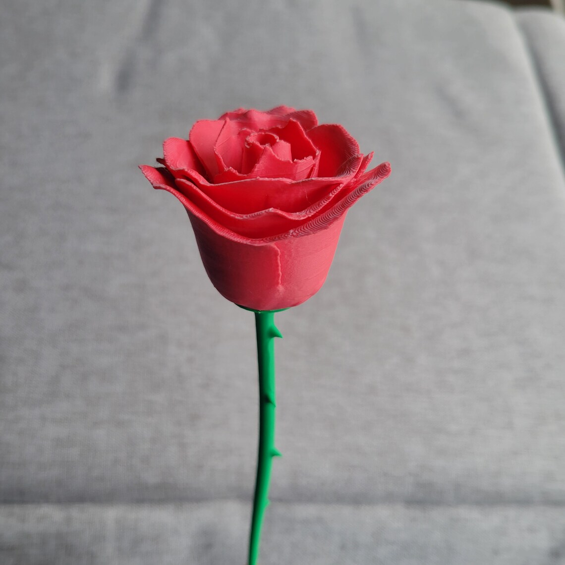 3D Printed Rose Flower! - Final Rose - Forever Rose - Custom Colors ...