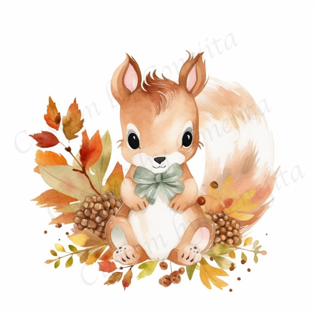 Cute Baby Woodland Animals (fall Set 1) - 12 High Quality Pngs ...
