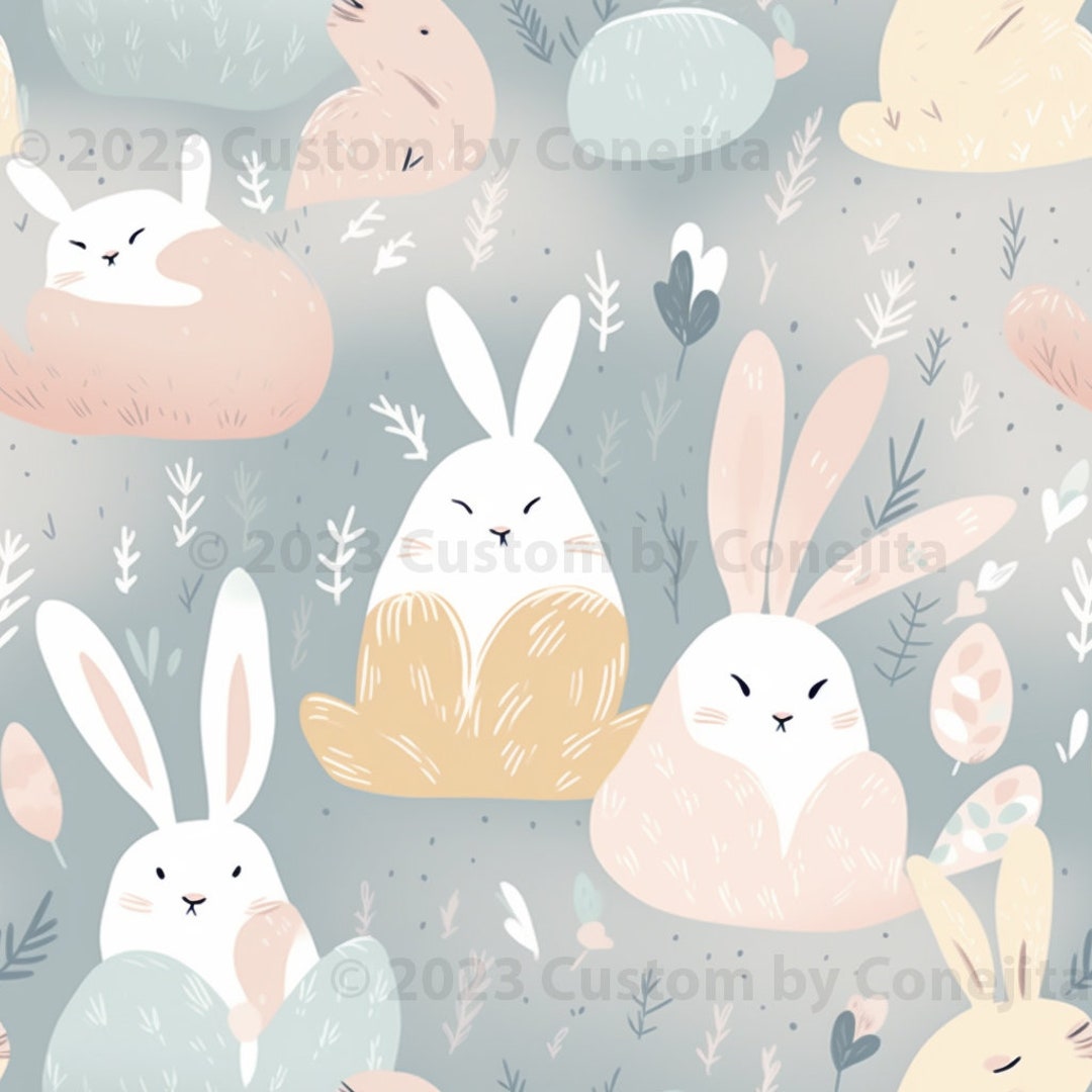 Cute and Cozy Bunny Pattern Clipart - High Quality PNG - Artwork ...
