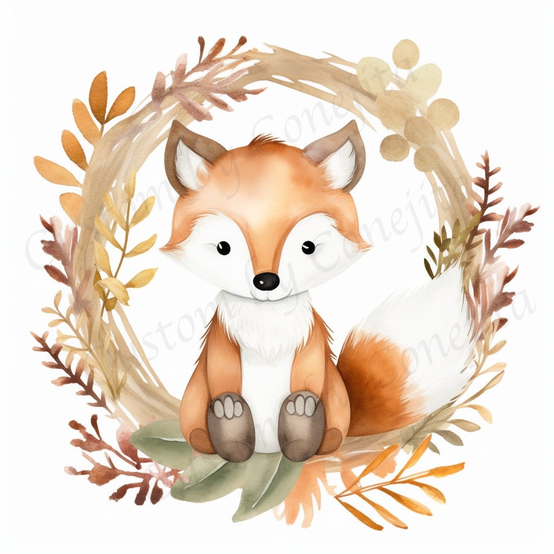 Cute Baby Woodland Animals (fall Set 1) - 12 High Quality Pngs ...