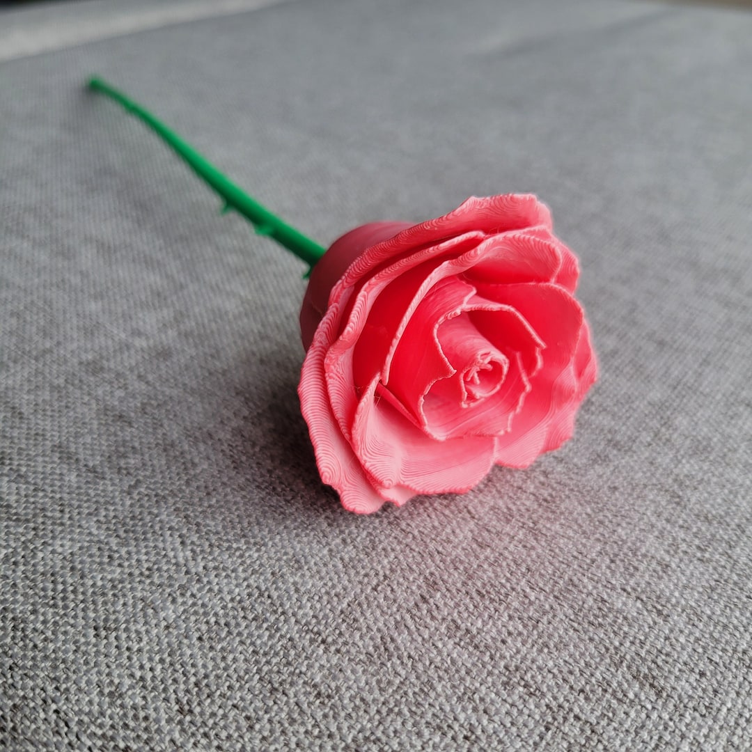 3D Printed Rose Flower! - Final Rose - Forever Rose - Custom Colors ...