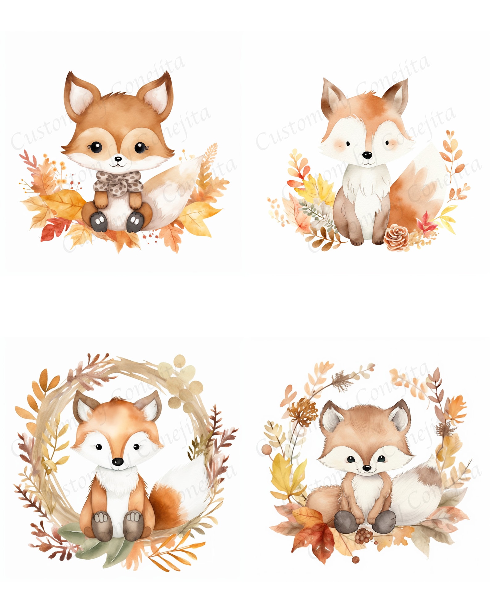 Cute Baby Woodland Animals (fall Set 1) - 12 High Quality Pngs ...