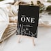 Printable Black and White Floral Wedding Table Number/ Canva Template ...