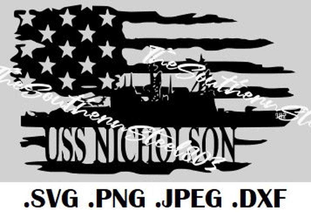 USS Nicholson (DD-982) Flag - Etsy