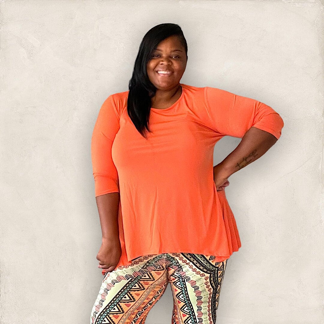 Plus Size Copper Blouse - Etsy