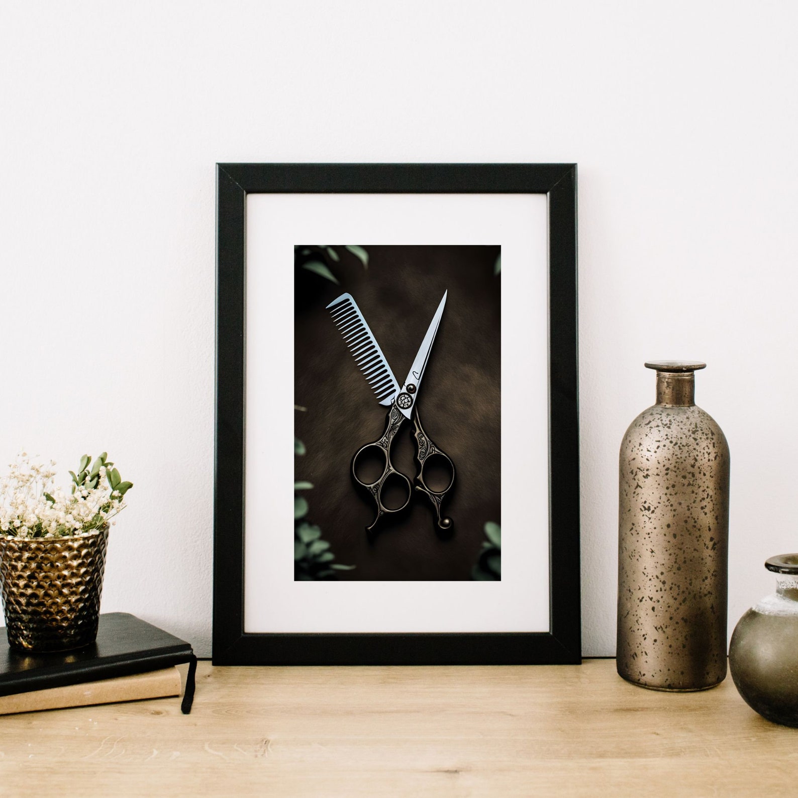 Hair Salon Shears Print | Beauty Salon Poster | Hair Dressing Scissors ...
