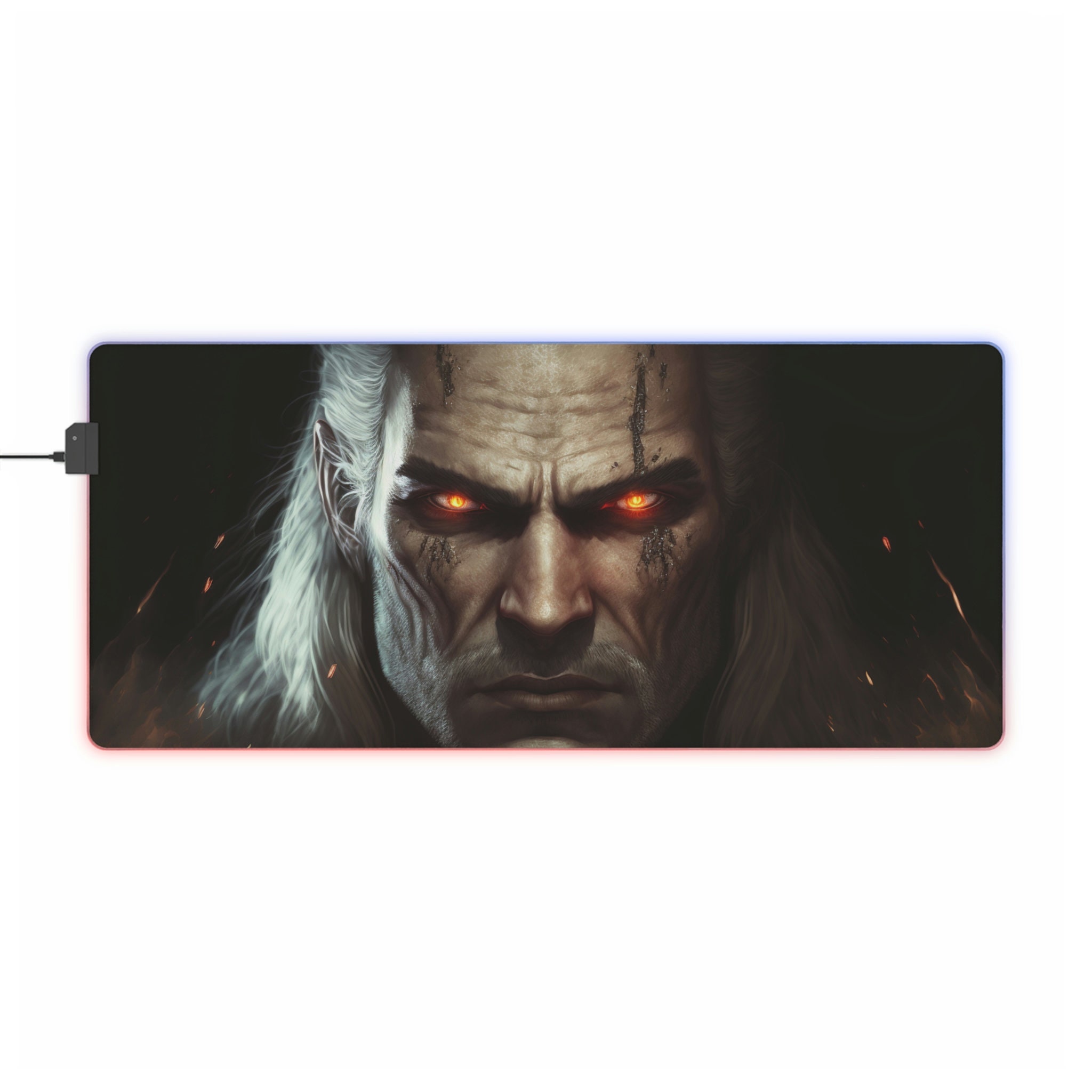 Witcher, Geralt of Rivia LED Mouse Pad 35.4x15.7 - XXL Extended | Non ...