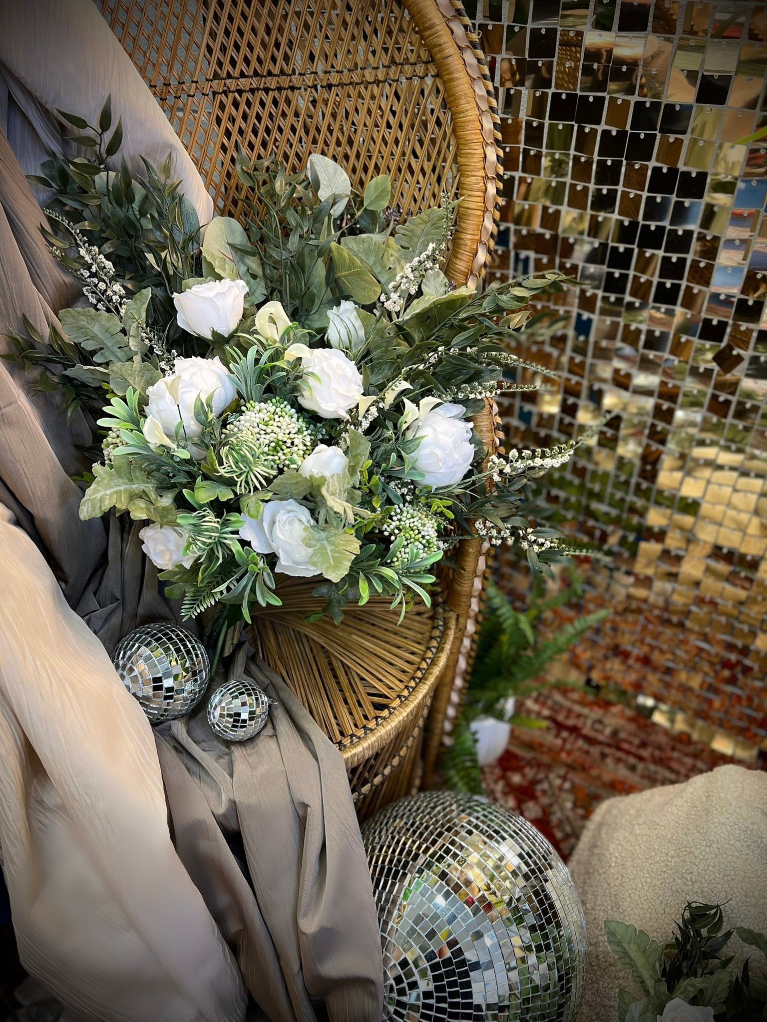 White Ruscus Bridal Bouquets - Etsy