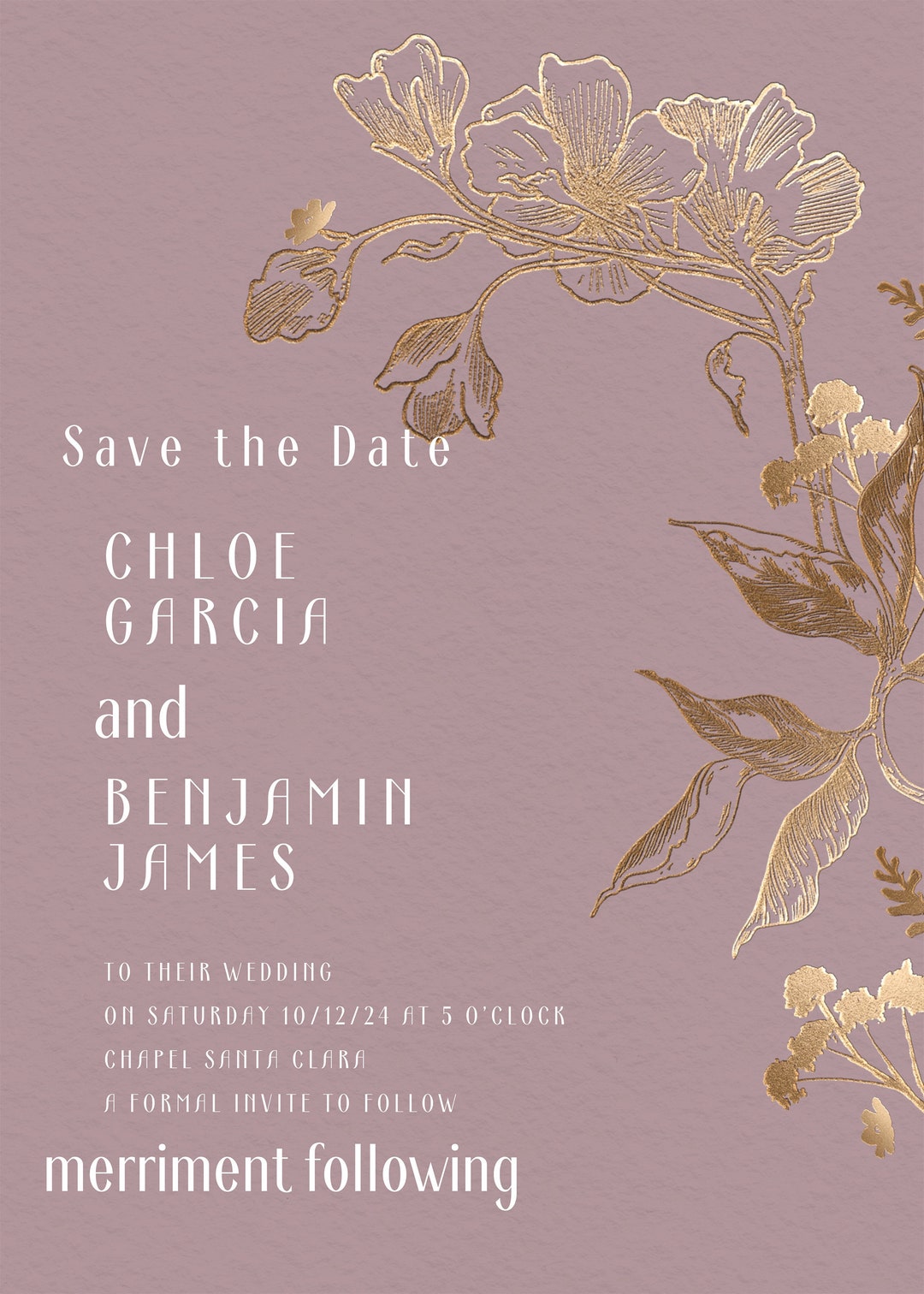 Printable Save the Date Invitations - Etsy