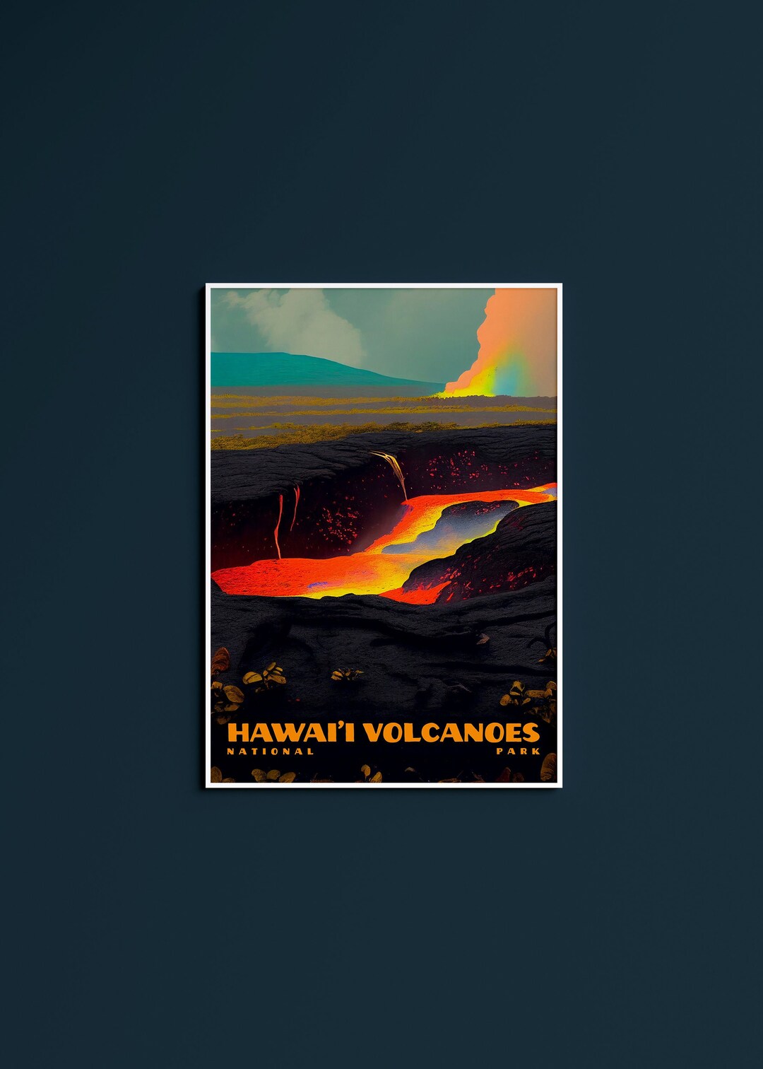 Hawaii Volcanoes National Park, National Park Posters, Unique Wall Art ...