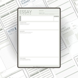 Student Essay Planner | Study Resource | A4 PRINTABLE | Study ...